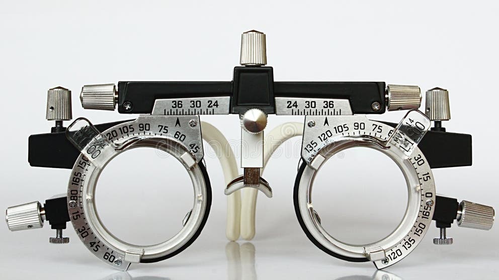Front View of Trial Frame Used in Ophtalmology and Optometry To ...
