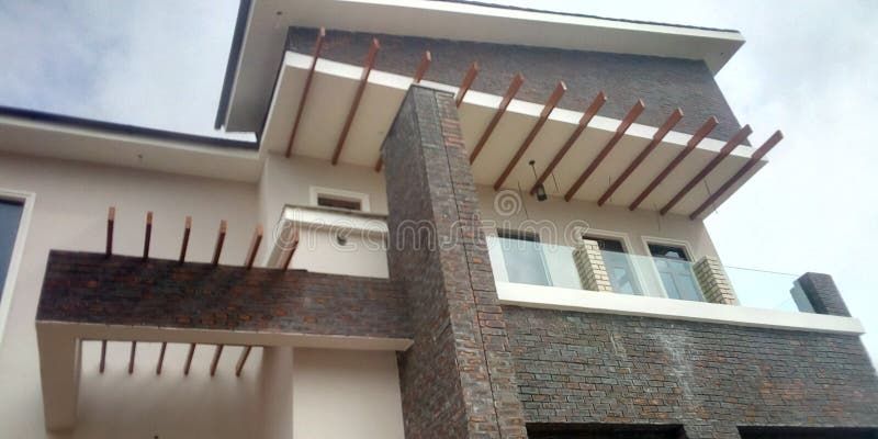 Front View of a Twins Duplex Stock Image - Image of duplex, twins ...