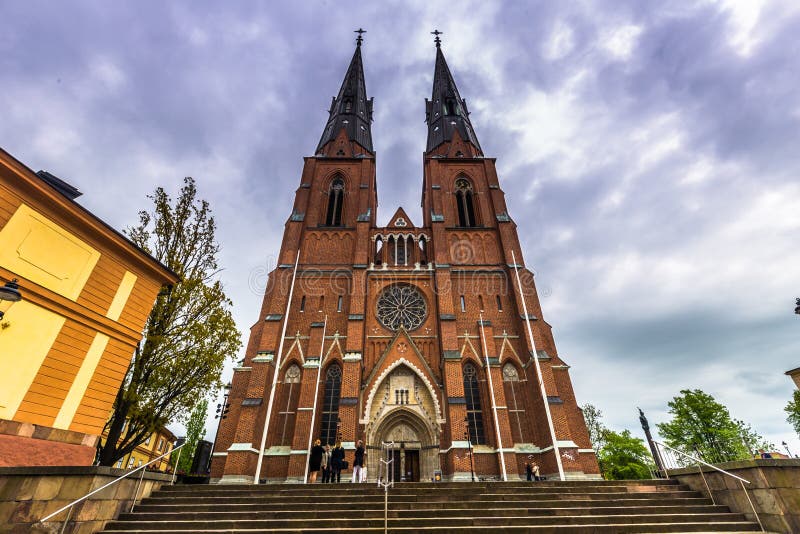 Church in Uppsala, Sweden stock image. Image of protestant - 72658233