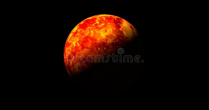 Front View of Venus Planet from Space. Full 3d View of Venus 4k ...