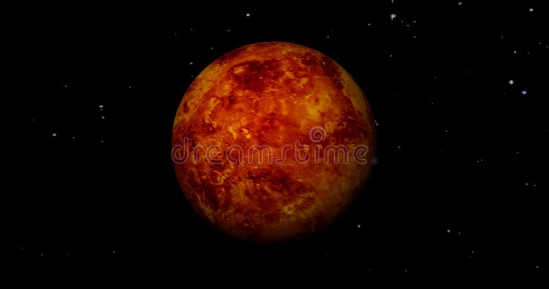 Front View of Venus Planet from Space. Full 3d View of Venus 4k ...