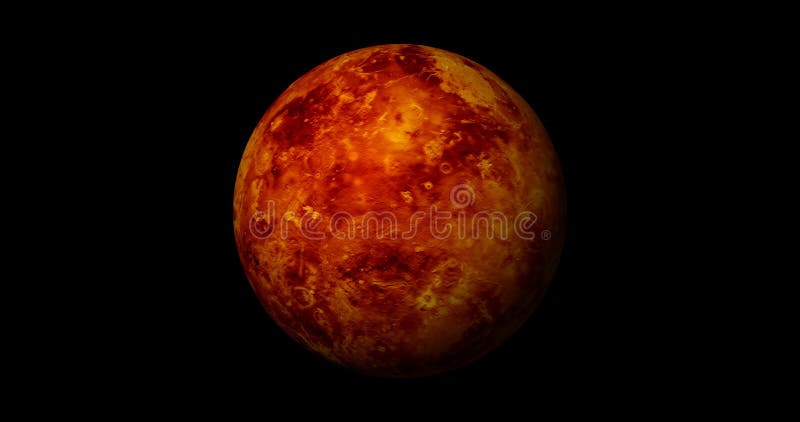 Front View of Venus Planet from Space. Full 3d View of Venus 4k ...