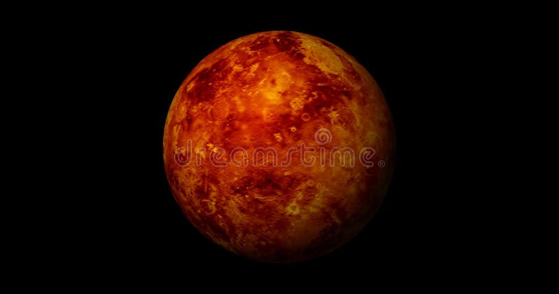 Front View of Venus Planet from Space. Full 3d View of Venus 4k ...