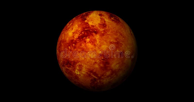 Front View of Venus Planet from Space. Full 3d View of Venus 4k ...