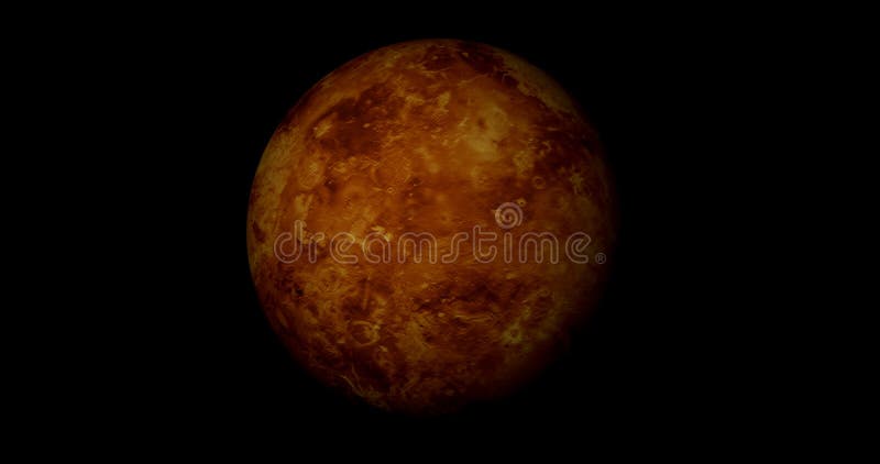 Front View of Venus Planet from Space. Full 3d View of Venus 4k ...