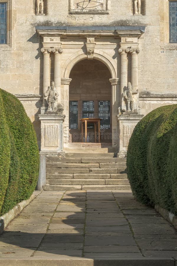 Front View of a Very Old Library in Yorkshire England Stock Photo ...