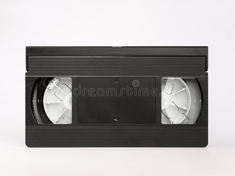 Front View of a Video Cassette Close-up Isolated on a White Background ...