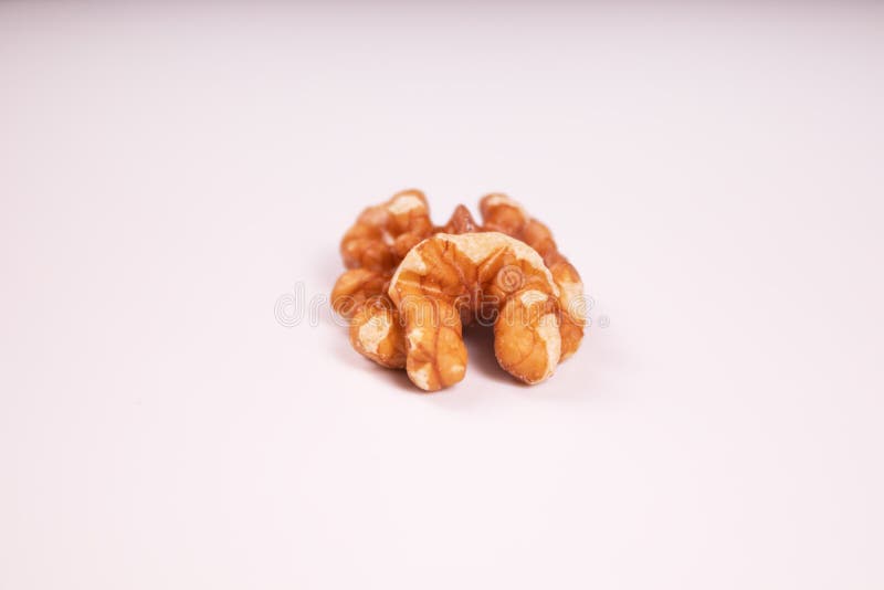 Front View of a Walnut with White Veins Stock Photo - Image of view ...