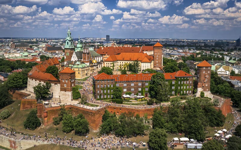 Wawel Castle in Krakow, Poland Stock Photo - Image of vistula ...