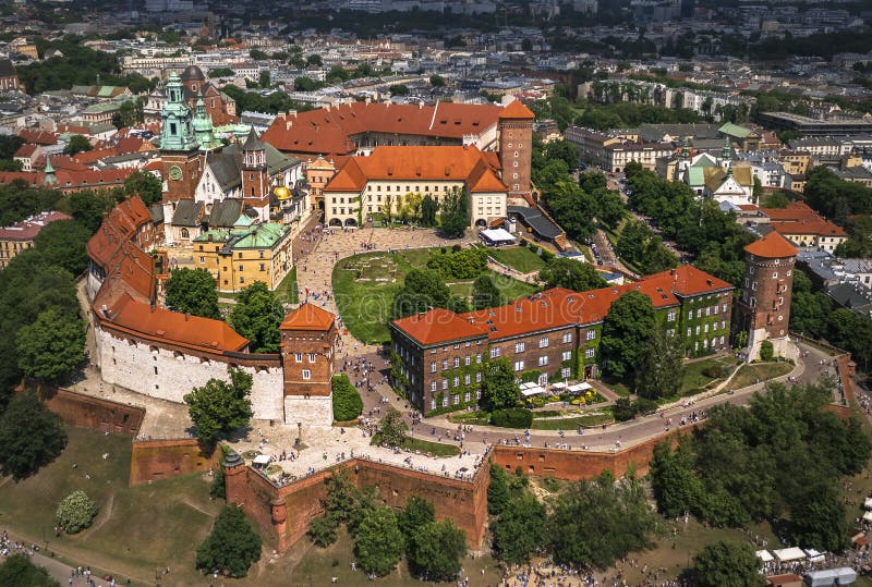 Wawel Castle in Krakow, Poland Stock Image - Image of metropolis ...