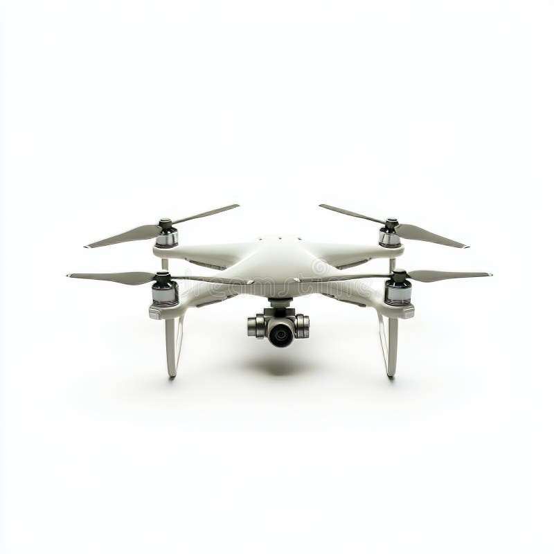 Isolated White Drone Front View Transparent Background Stock Photos ...