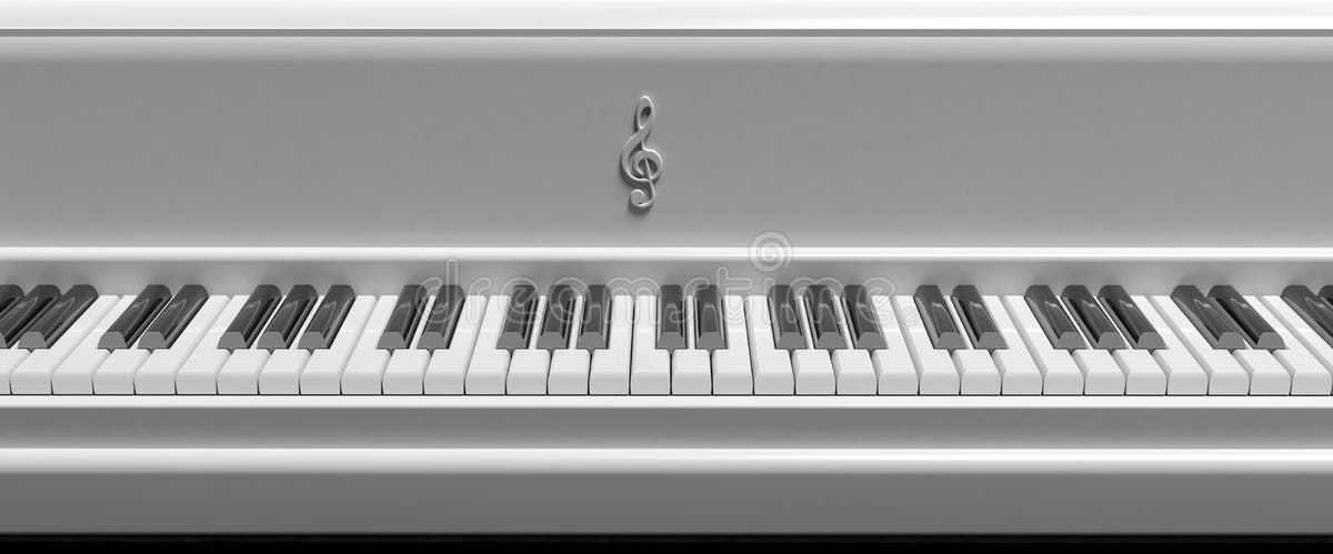 Piano Keys Front View Stock Illustrations – 58 Piano Keys Front View ...