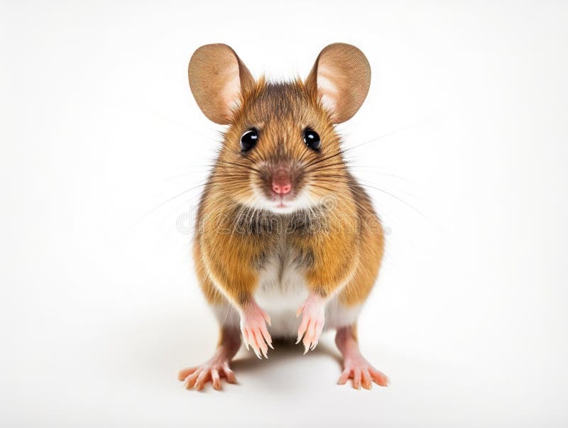 Front view of Wood mouse stock illustration. Illustration of front ...