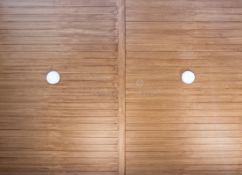 Front View of Wooden Plank Ceiling Stock Photo - Image of hardwood ...