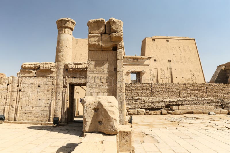 Edfu Tempel, Ägypten, Afrika Stockbild - Bild von ägypten, dynastie: 94317