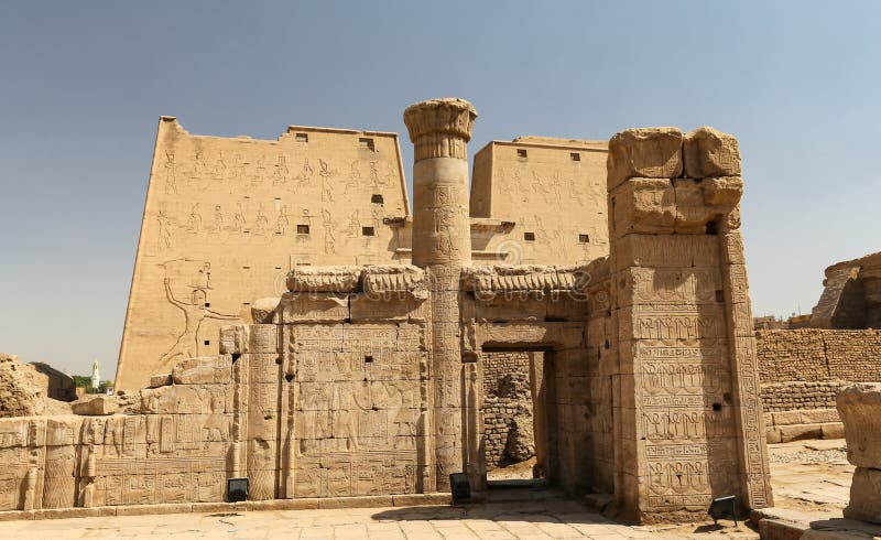Edfu Tempel, Ägypten, Afrika Stockbild - Bild von ägypten, dynastie: 94317