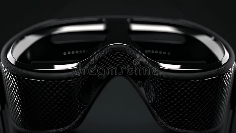The Front of the VR Headset Features a Glossy Finish with a Subtle ...