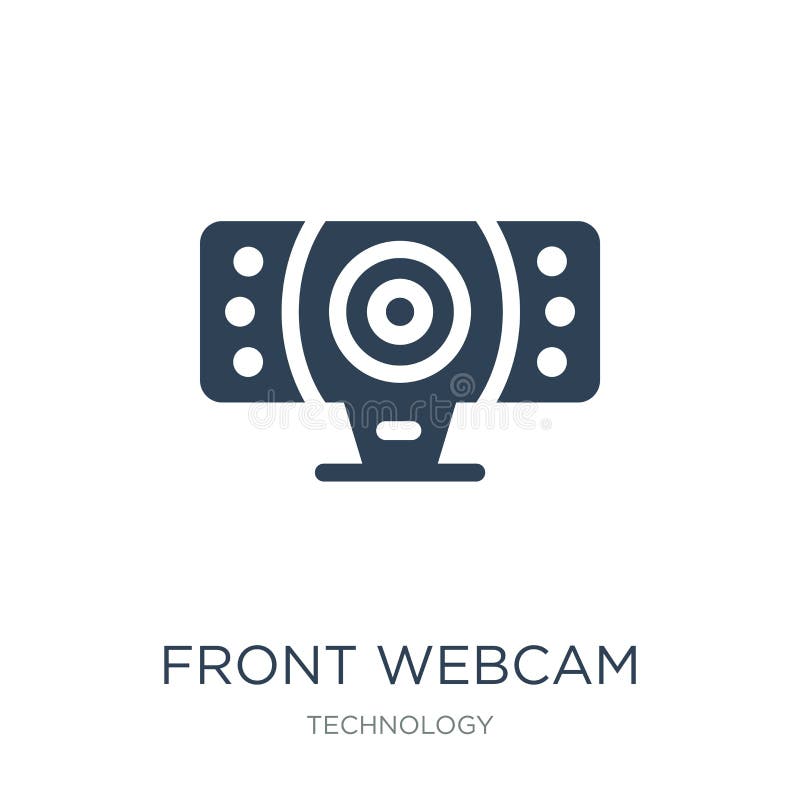 Camera Front View Icon in Trendy Design Style. Camera Front View Icon ...