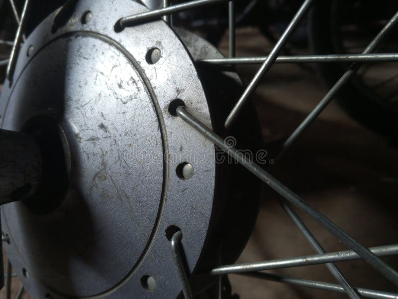 Front Wheel Drum for All Types of Motorbikes Stock Photo - Image of ...