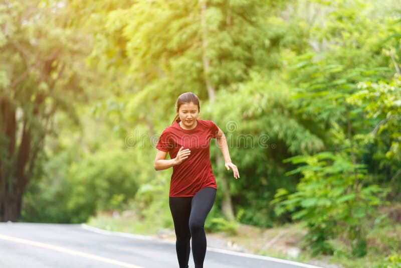 Front of woman runner stock image. Image of sport, countryside - 165123129