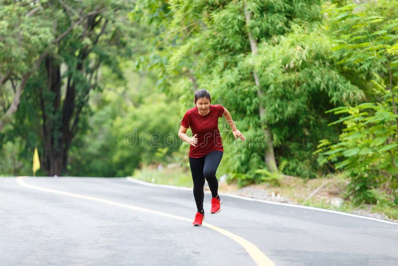 Front of woman runner stock image. Image of girl, jogging - 165831401