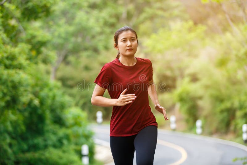 Front of woman runner stock photo. Image of healthy - 165123058