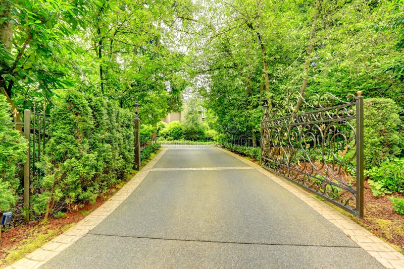 Front wrought gate stock photo. Image of outside, gate - 39825126