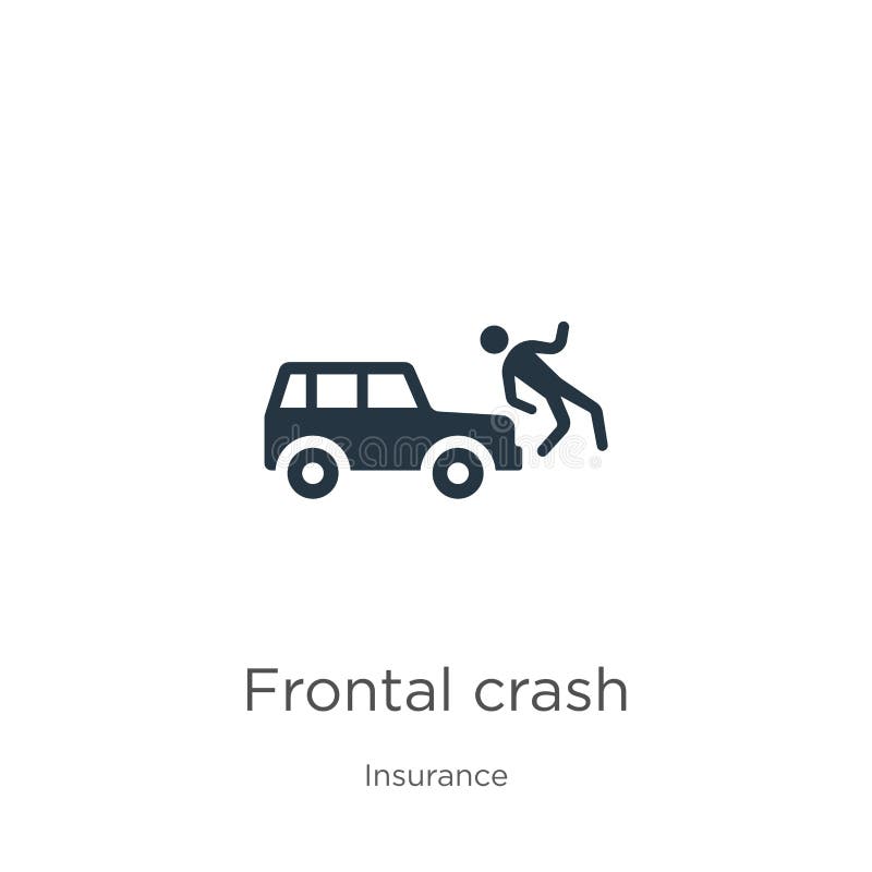Frontal Crash Icon Vector. Trendy Flat Frontal Crash Icon from ...