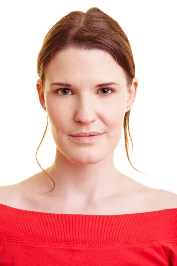 Neutral Frontal Female Senior Face Stock Photo - Image of beautiful ...