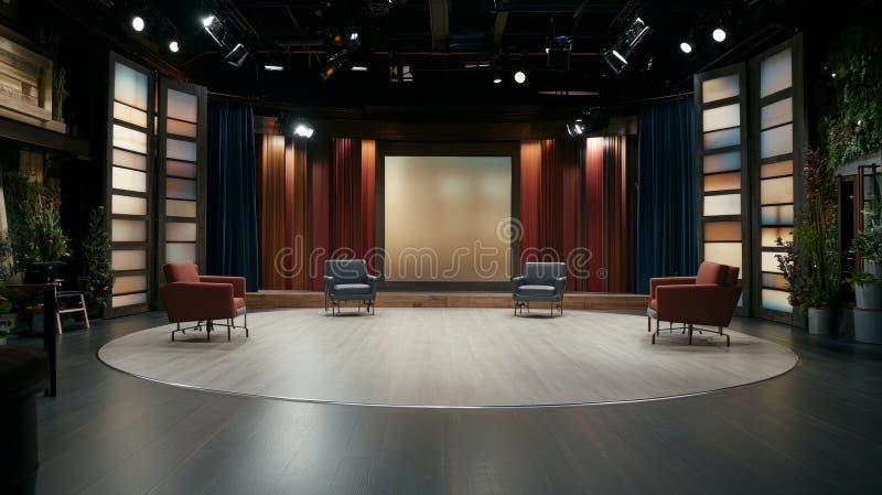 Talk Show Studio Background