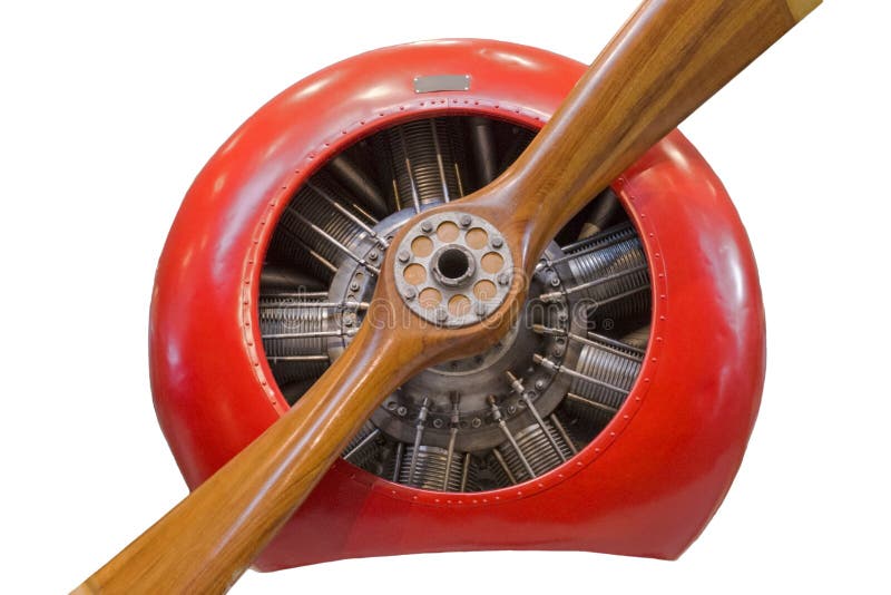Frontal View of Radial Aircraft Engine Stock Photo - Image of ...