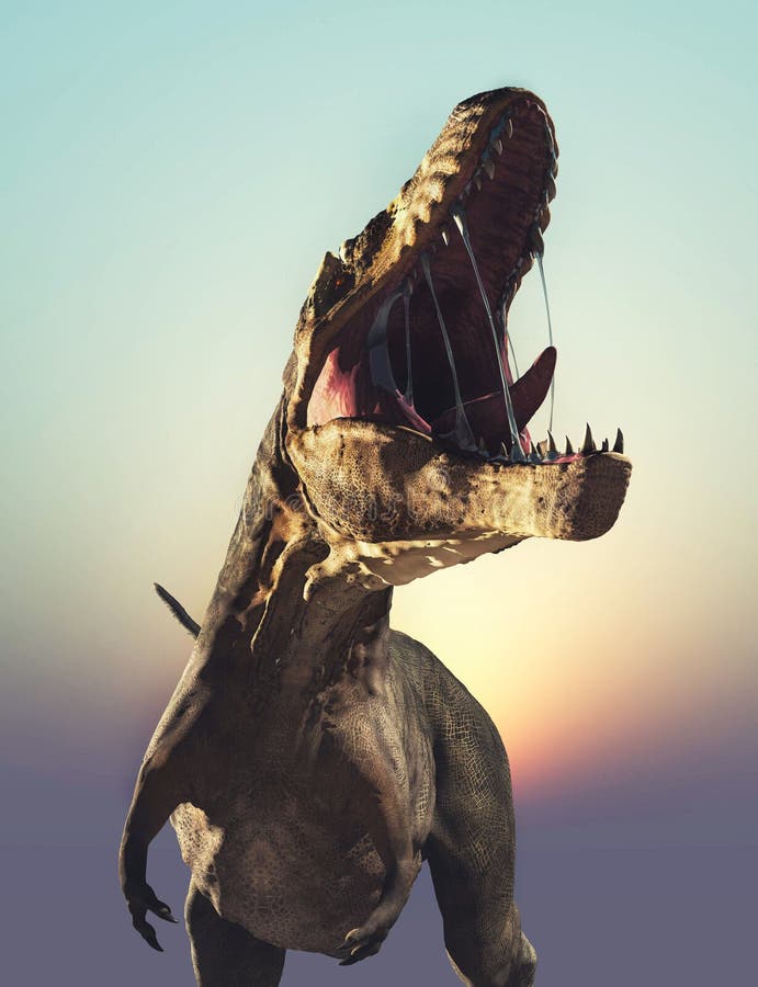 T rex close stock illustration. Illustration of animal - 197932100