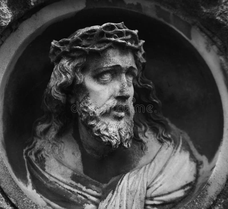Fronte Della Corona Di Jesus Christ Delle Spine (statua) Fotografia ...
