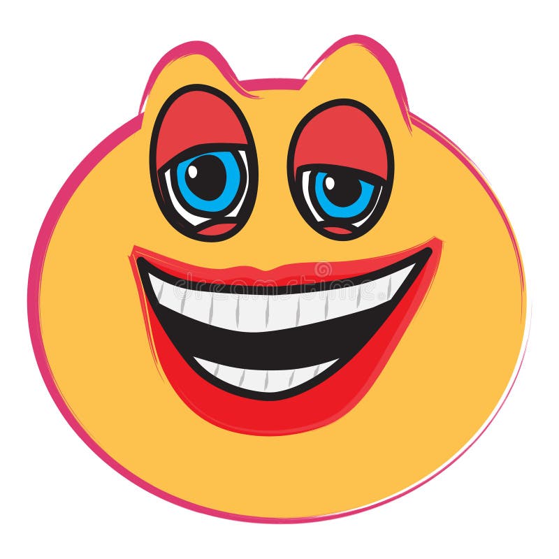 L'emoticon Squisito Di Sorriso Con La Lingua Lecca La Bocca Alimento ...