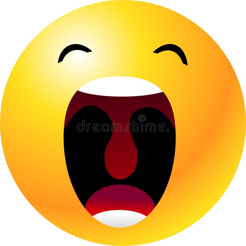 Emoticon Di Risata Di Emoji Illustrazione Vettoriale - Illustrazione di ...