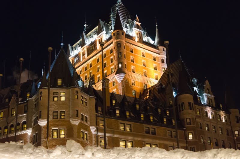 Frontenac in night stock image. Image of frontenac, canada - 36339727