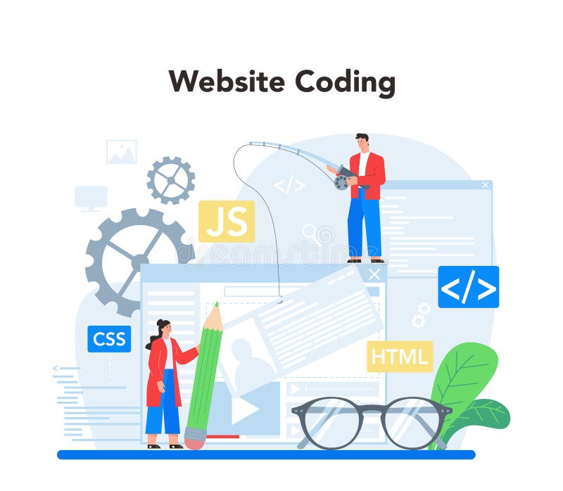 Frontend Development Web Banner Concept. Website Interface Stock Vector ... Frontend Development Web Banner Concept. Website Interface Stock Vector ...
