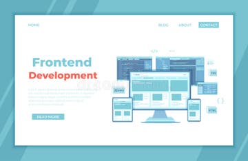 Frontend Development, Creating a Site Layout, Template. Website UI UX ...