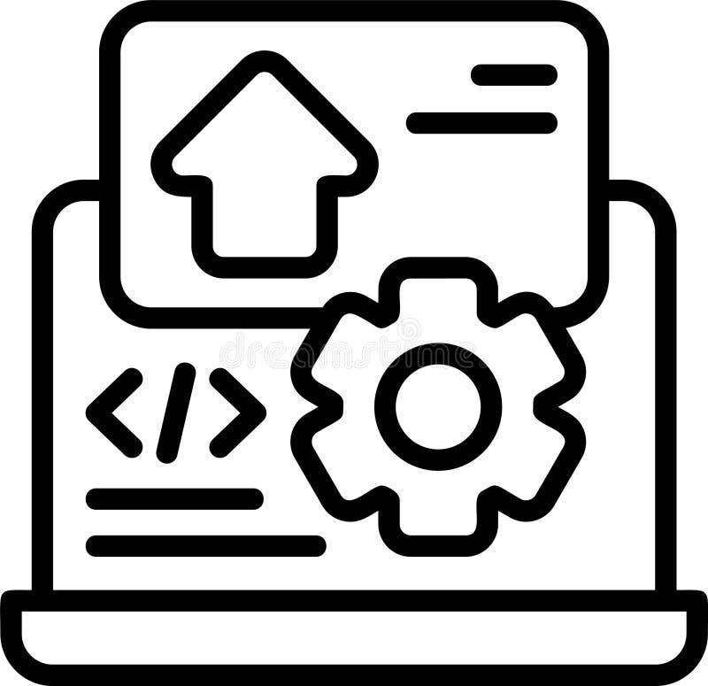 Frontend Development Vector Icon Stock Vector - Illustration of interface, modern: 388698163