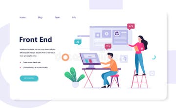 Backend Developer Banner Stock Illustrations – 294 Backend Developer ...