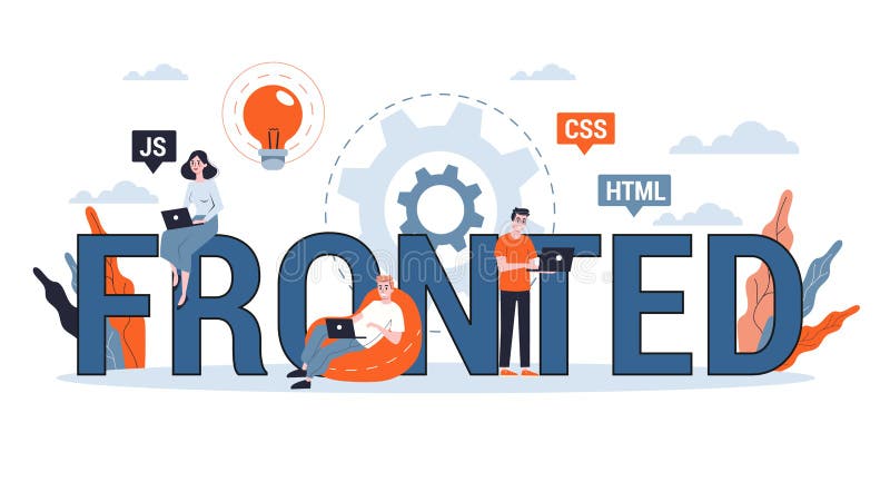Frontend Development Web Banner Concept. Website Interface Stock Vector ... Frontend Development Web Banner Concept. Website Interface Stock Vector ...