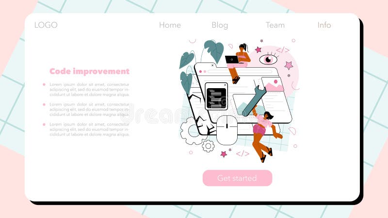 Frontend Development Web Banner or Landing Page. Website Interface ... Frontend Development Web Banner or Landing Page. Website Interface ...