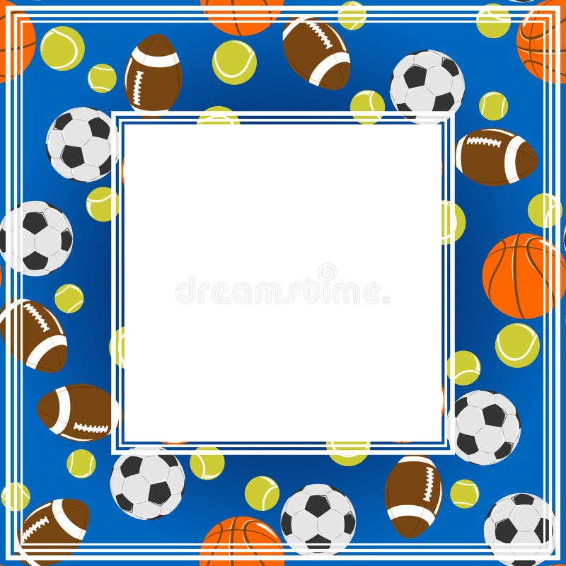 Frontera del deporte ilustración del vector. Ilustración de anaranjado ...