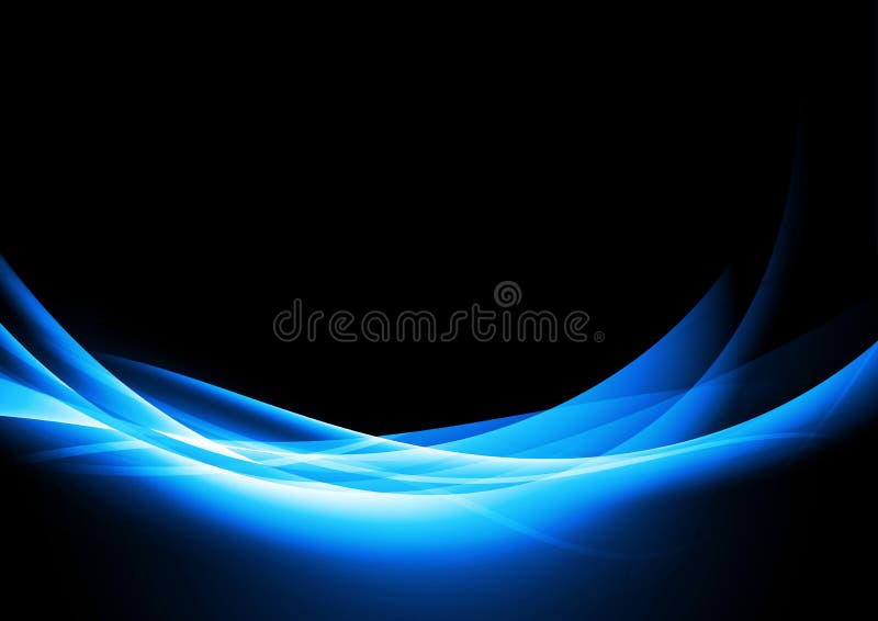 Frontera Moderna Del Poder Abstracto Azul De La Energía Ilustración del ...