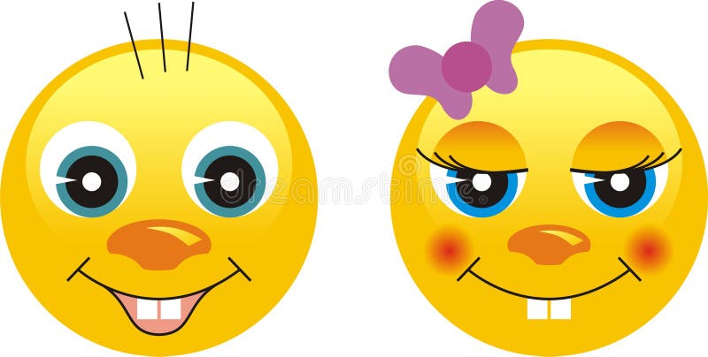 Fronti Di Emozione Di Smiley Illustrazione Vettoriale - Illustrazione ...