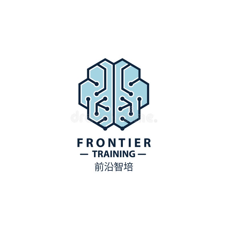 Frontier logo design stock illustration. Illustration of creativity ...