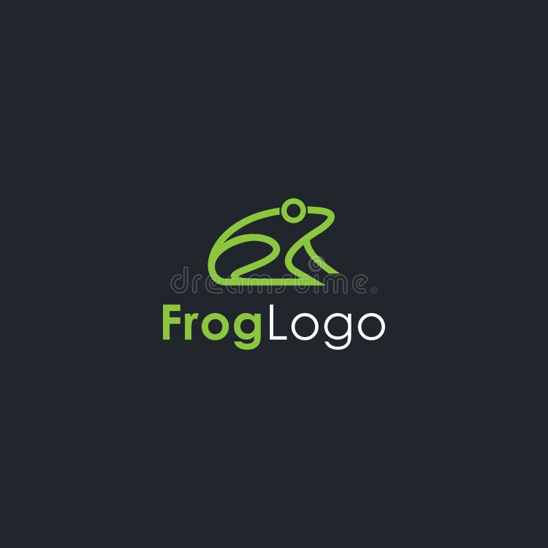 Frosch Logo Design Template Vector Illustration Stock Abbildung ...