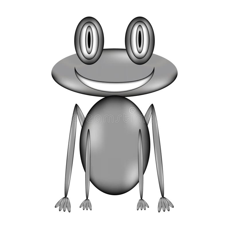 Frosch mit dem Zeichen vektor abbildung. Illustration von hell - 50326205