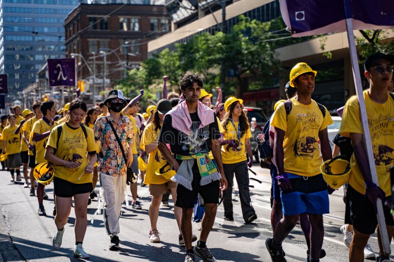 Frosh, the Traditional Downtown March of University of Toronto ...