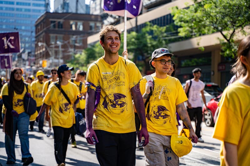 Frosh, the Traditional Downtown March of University of Toronto ...